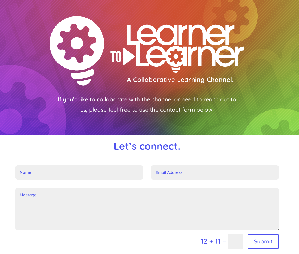 Contact Me - Learner To Learner